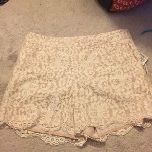 Anthropologie | Shorts | Anthropologie Scalloped Lacework Shorts | Poshmark